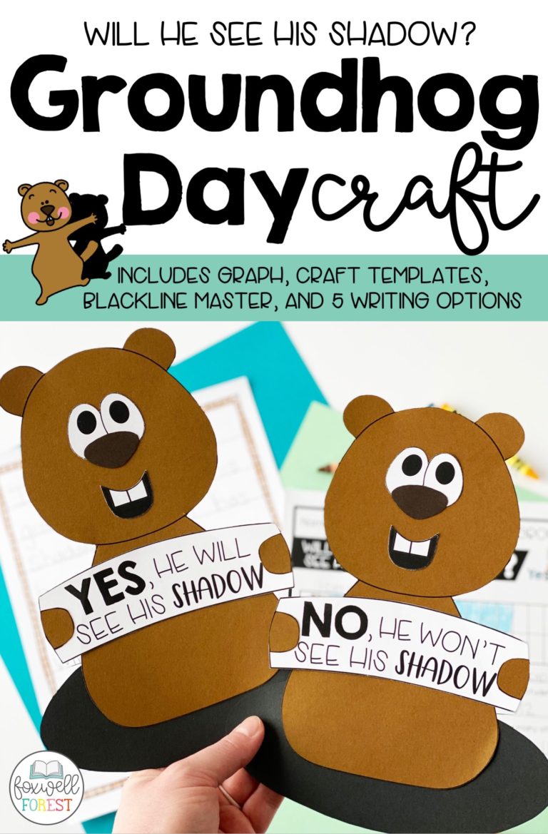 Is That His Shadow? {A Groundhog Day Craft} - Foxwell Forest