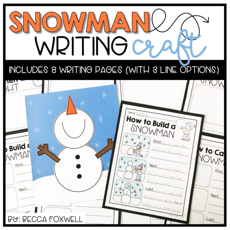 Snowman Writing Craft - Foxwell Forest