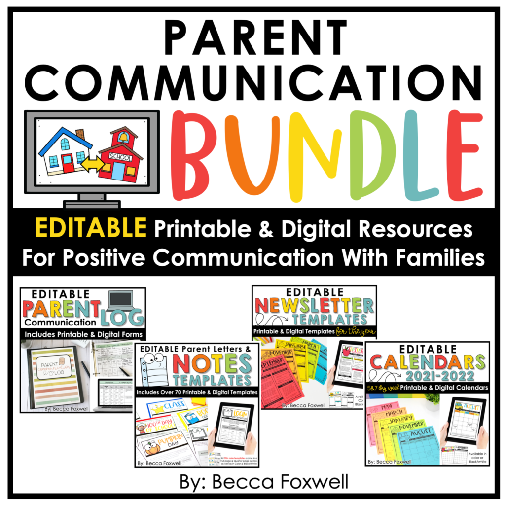 Parent Communication Bundle - Foxwell Forest