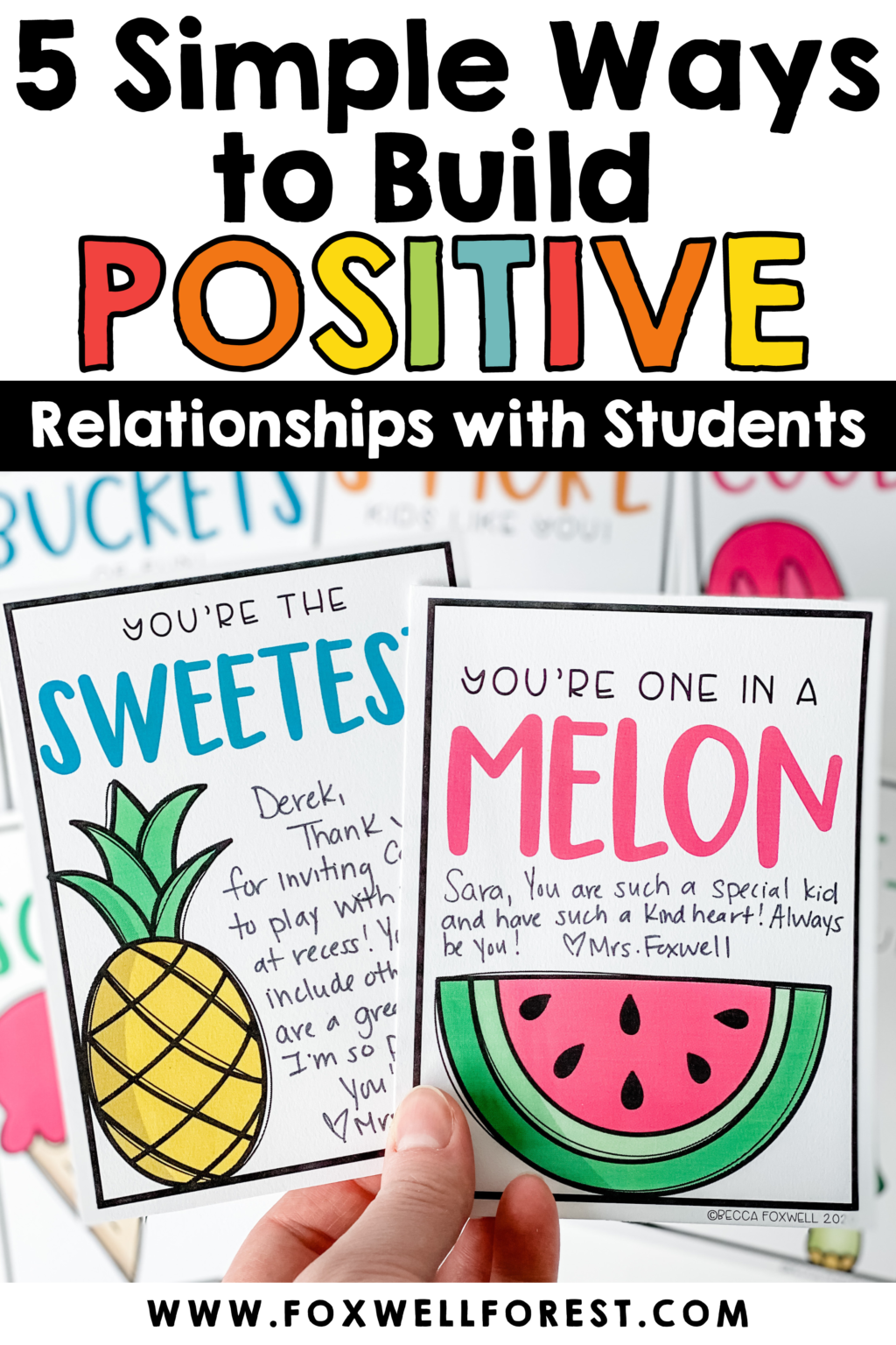 5 SIMPLE Ways to Build Positive Relationships with Students - Foxwell ...