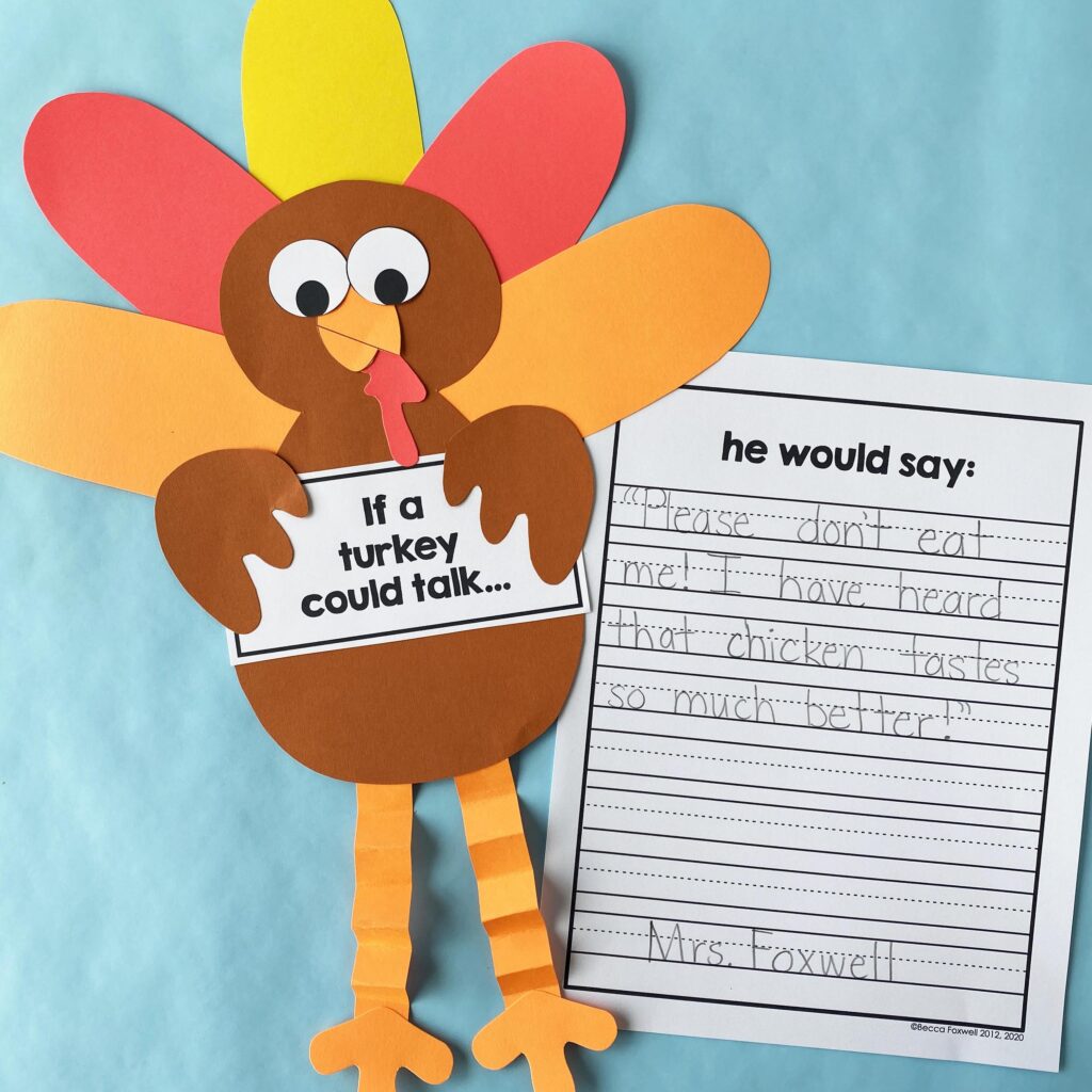 Turkey-thanksgiving-craft-for-November - Foxwell Forest