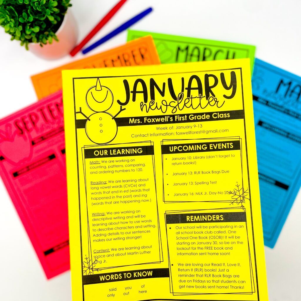 parent-communication-newsletter - Foxwell Forest