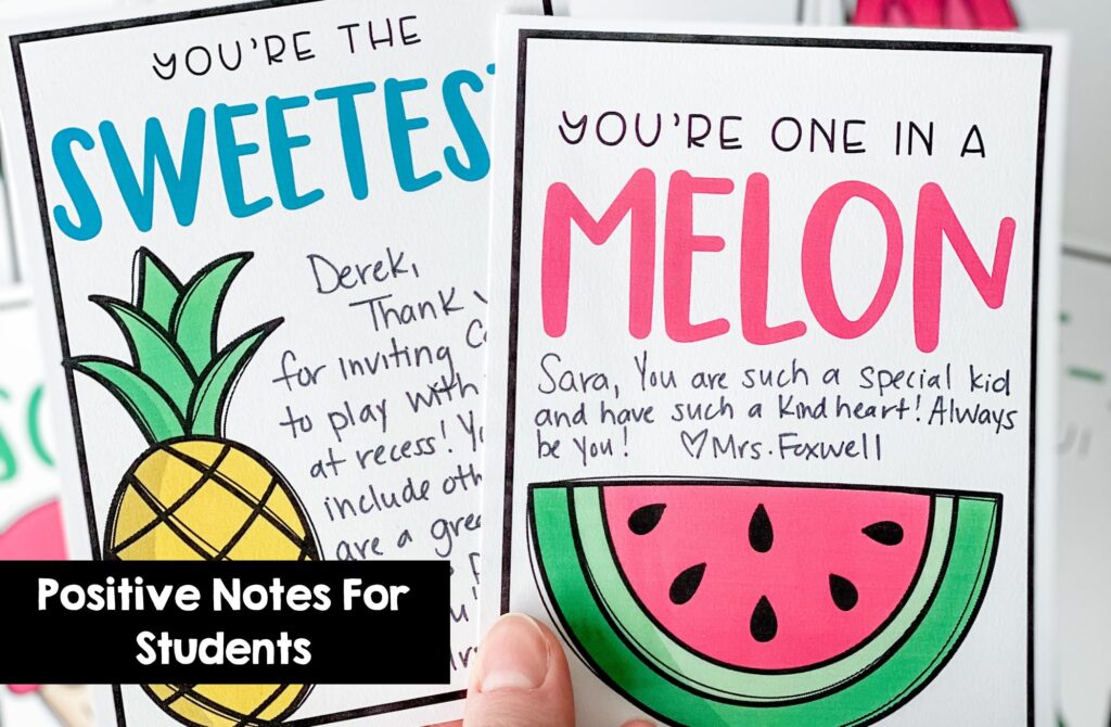 positive-notes-for-students - Foxwell Forest
