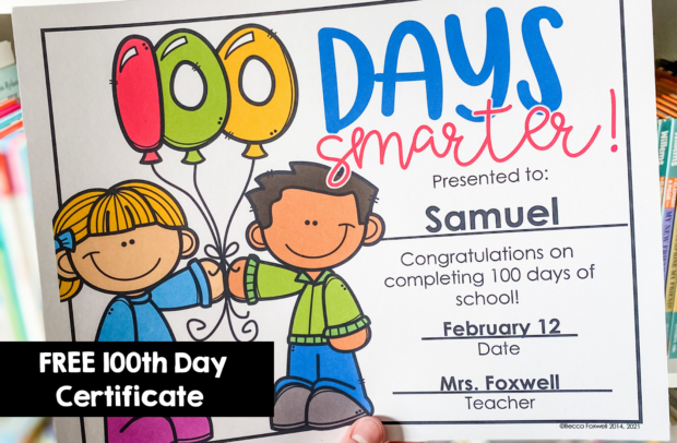100th-day-certificate-free - Foxwell Forest