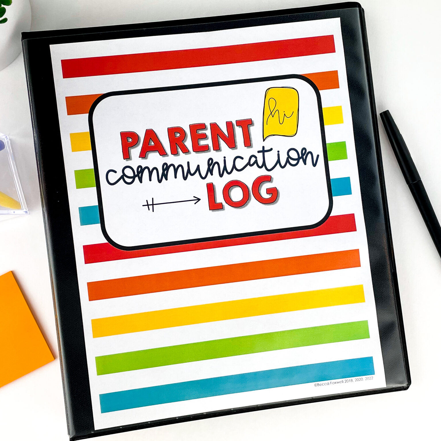 parent-communication-log-binder - Foxwell Forest