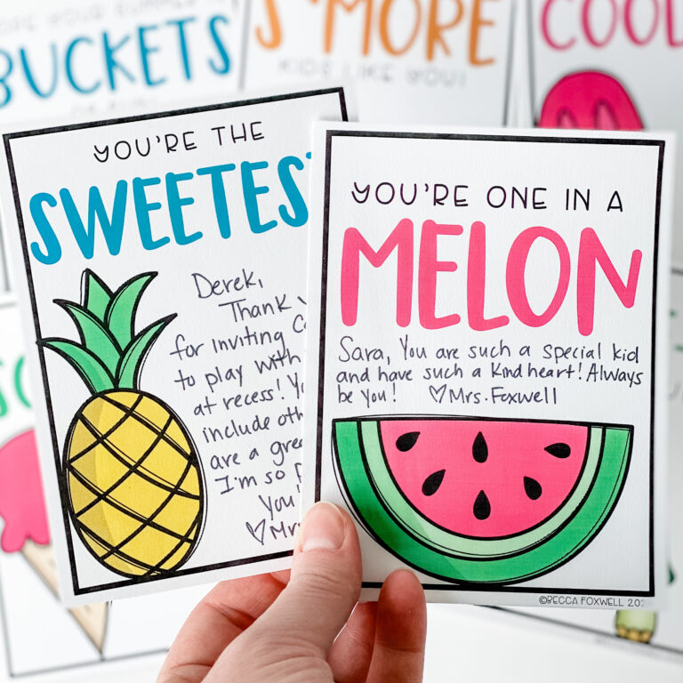 you're-one-in-a-melon-positive-notes - Foxwell Forest